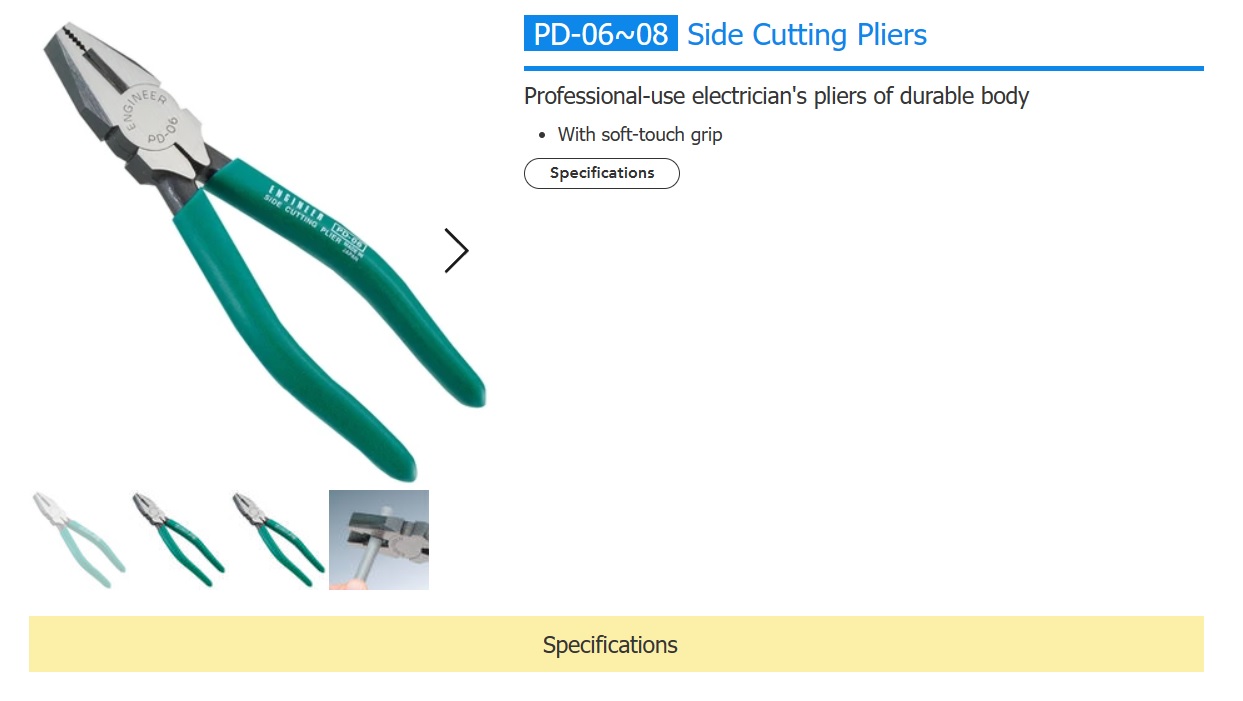 Ichiban Precision Sdn Bhd - Engineer - Engineer Side Cutting Pliers